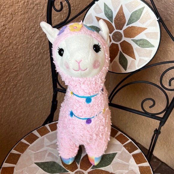 Toys | Stuffed Animal Pink Llama Easter One In Great Shape | Poshmark